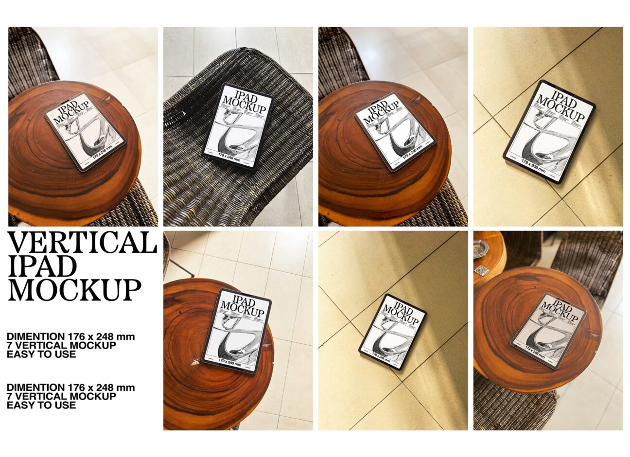 Vertical IPad Pro Mockup - GraphicsBunker