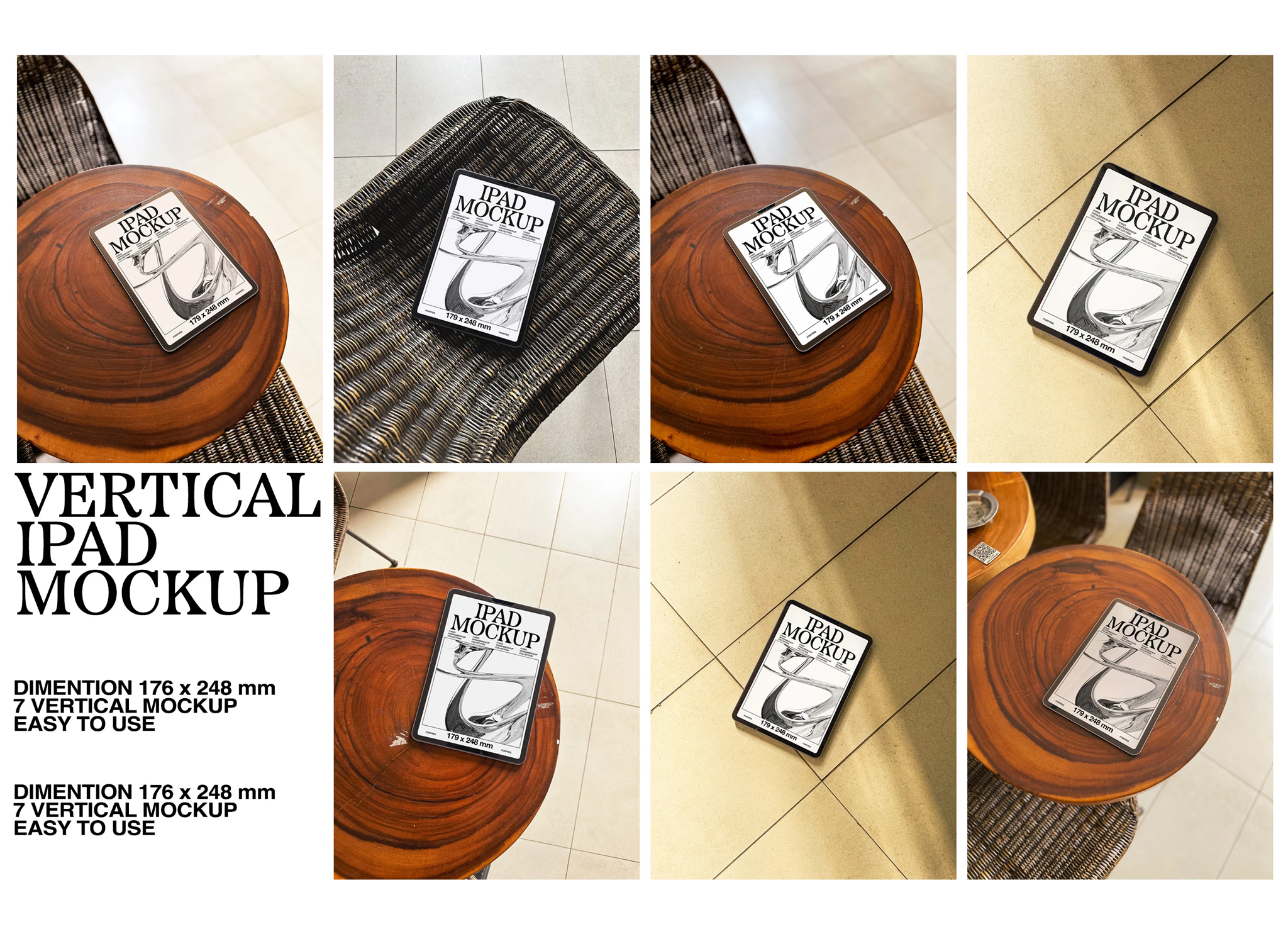 Vertical IPad Pro Mockup - GraphicsBunker