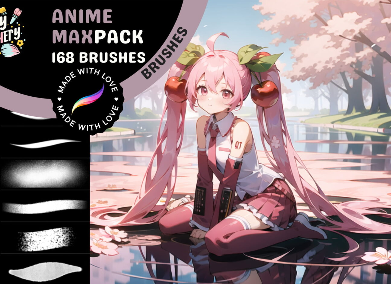 Anime Max Pack For Procreate - GraphicsBunker