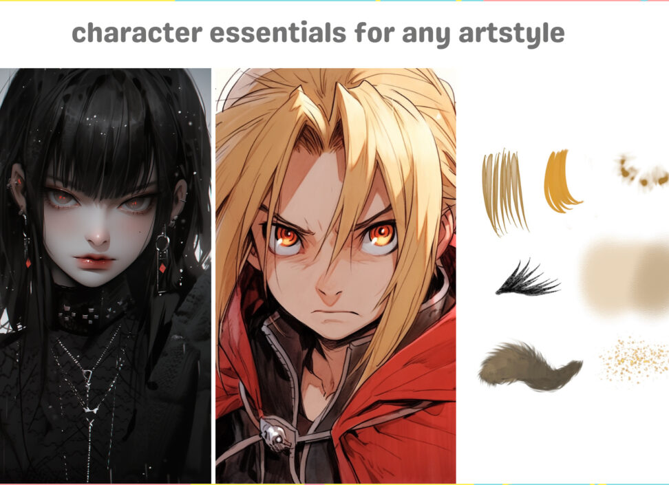 Beginner Essentials Procreate Brushes - GraphicsBunker