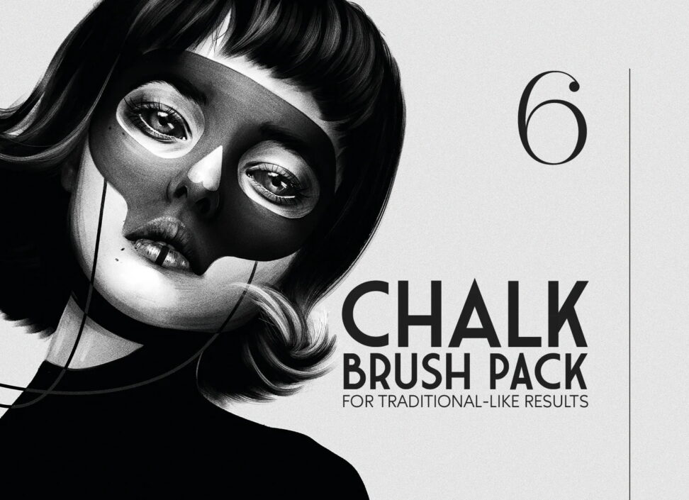 Chalk Pencil Brushes For Procreate - GraphicsBunker
