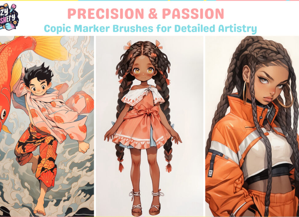 Copic Marker Brushes For Procreate - GraphicsBunker