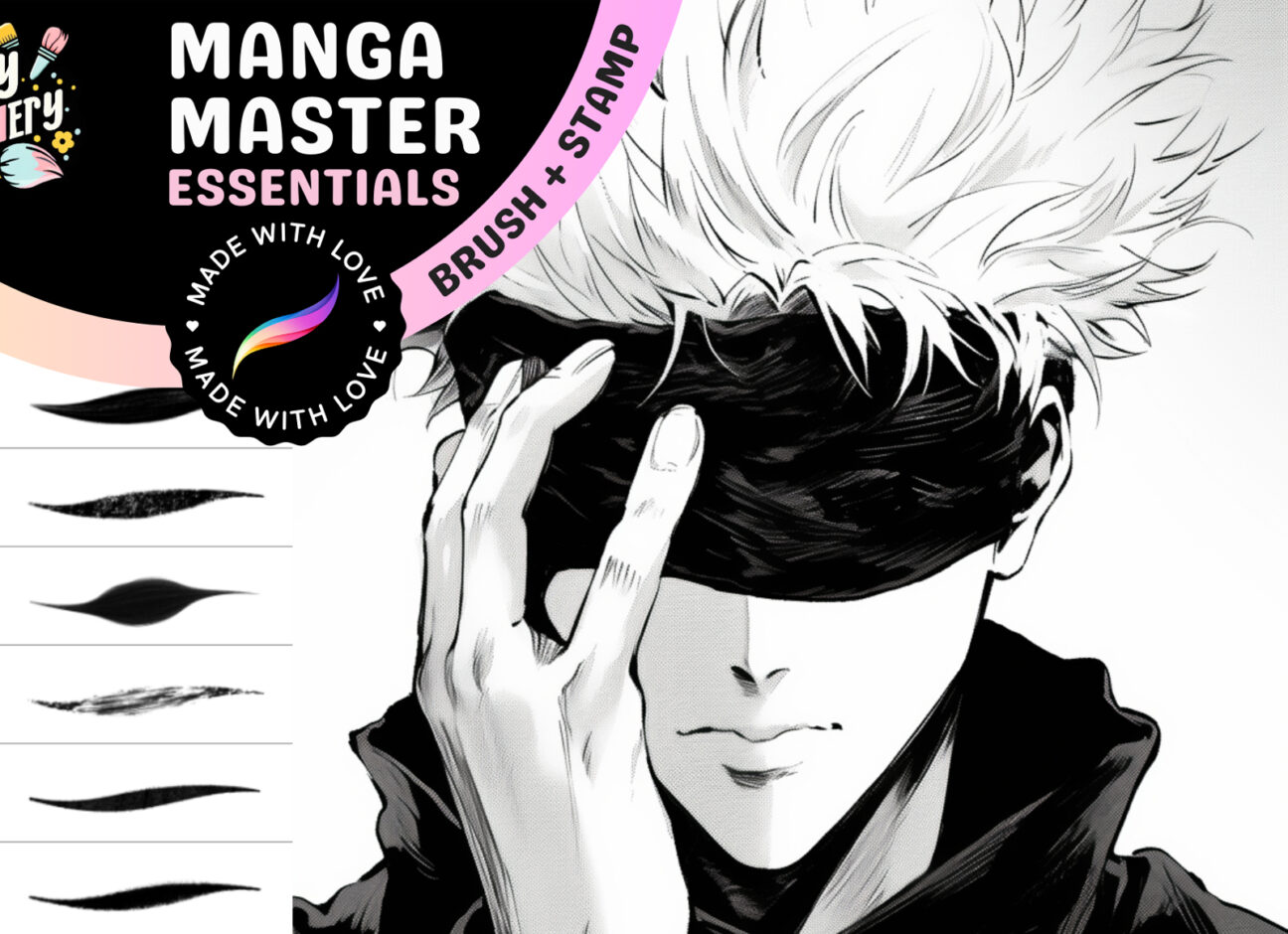 Essential Manga Brushes For Procreate - GraphicsBunker