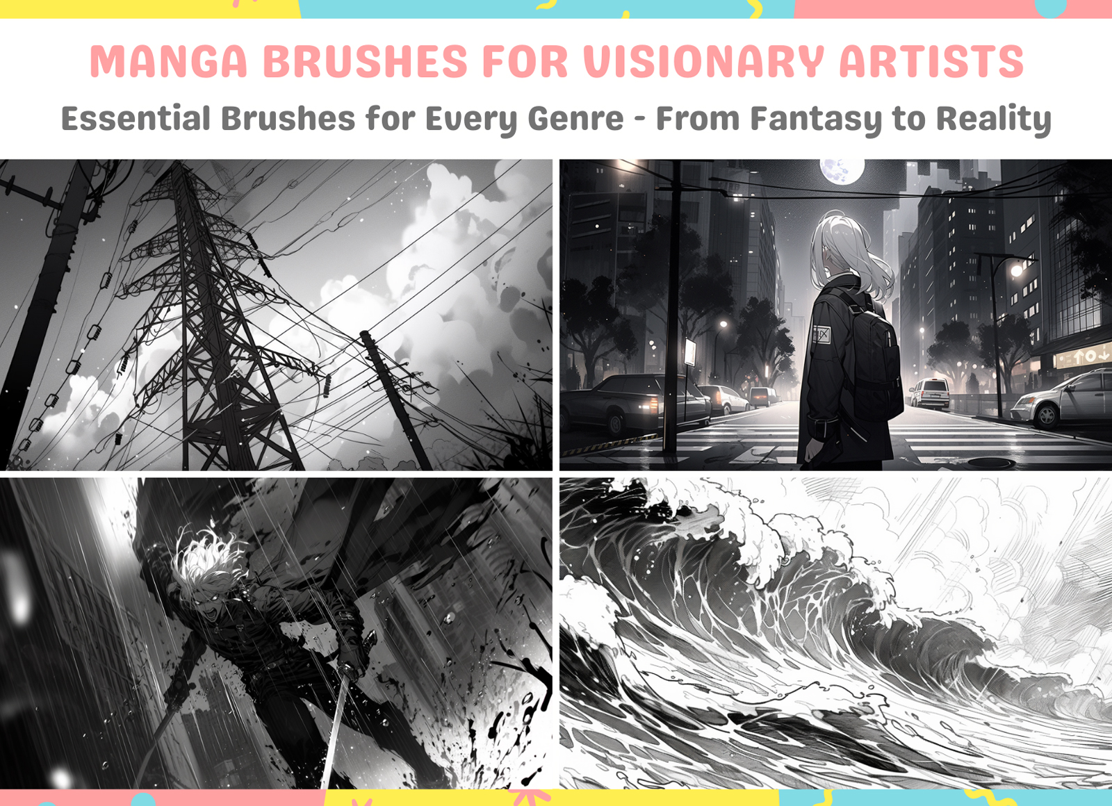 Essential Manga Brushes For Procreate - GraphicsBunker