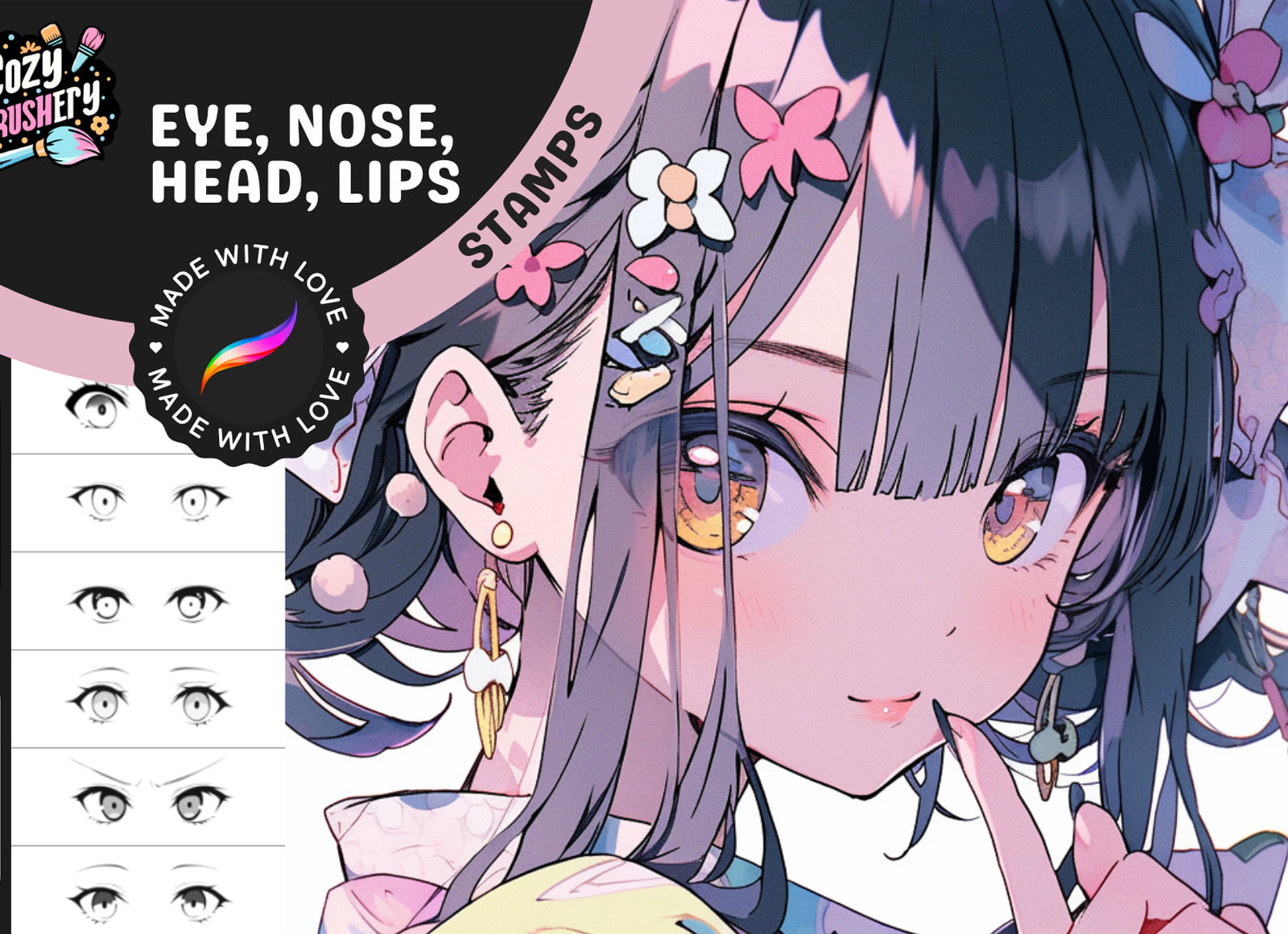 Head Base Procreate Brushes - GraphicsBunker