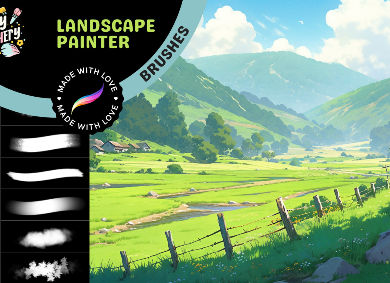 Painter Nature Procreate Brush Set - GraphicsBunker