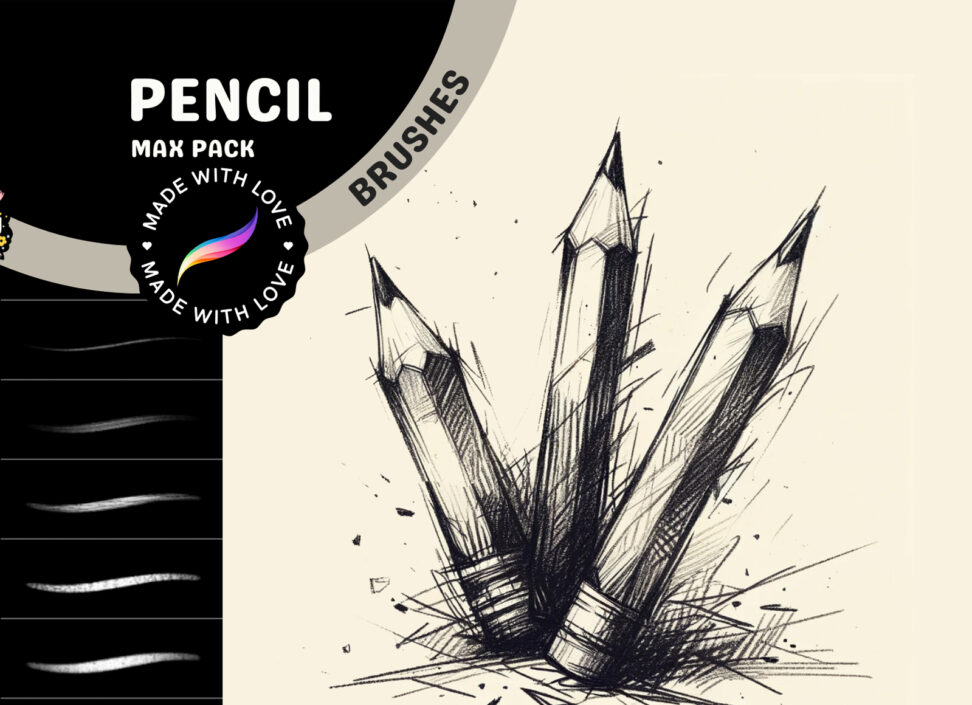 Pencil Sketch Hatch Procreate Brushes Graphicsbunker 