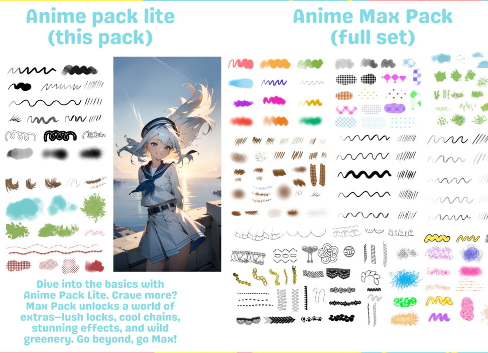 Portrait & Body Procreate Brushes - GraphicsBunker