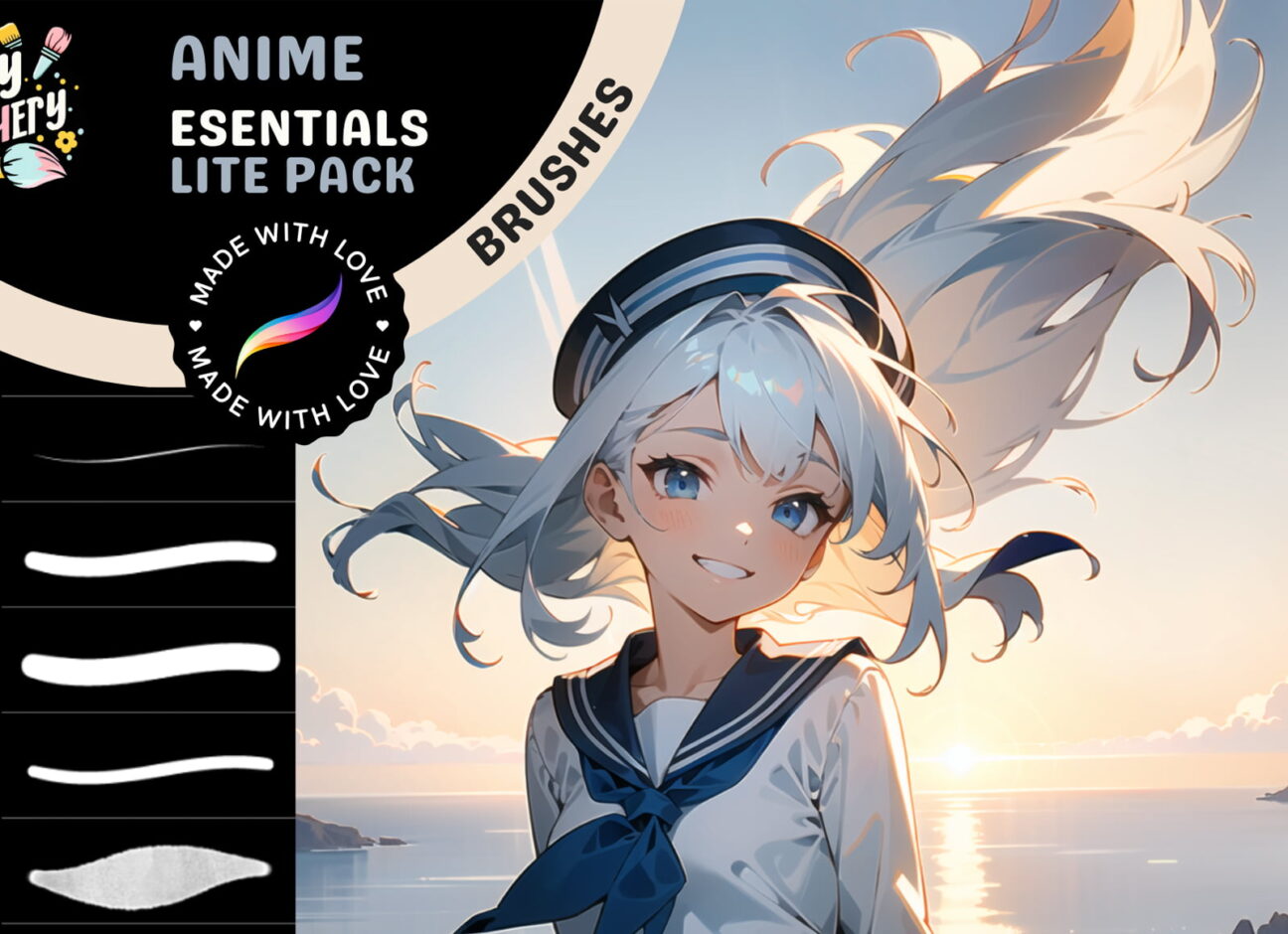 Portrait & Body Procreate Brushes - GraphicsBunker