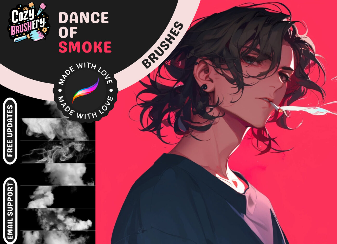 Smoke Procreate Brushes Graphicsbunker