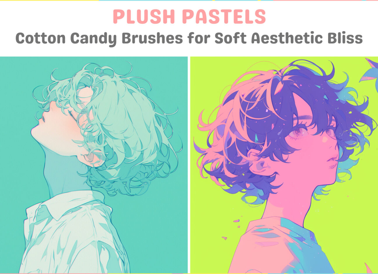 Soft Oil Pastel Procreate Brushes - GraphicsBunker