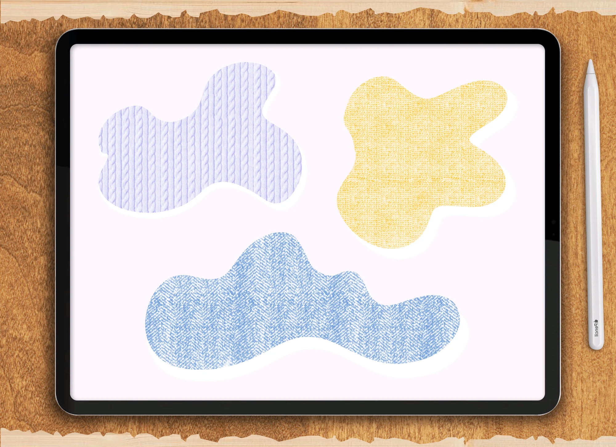 Soft Fabric Texture Procreate Brushes - GraphicsBunker