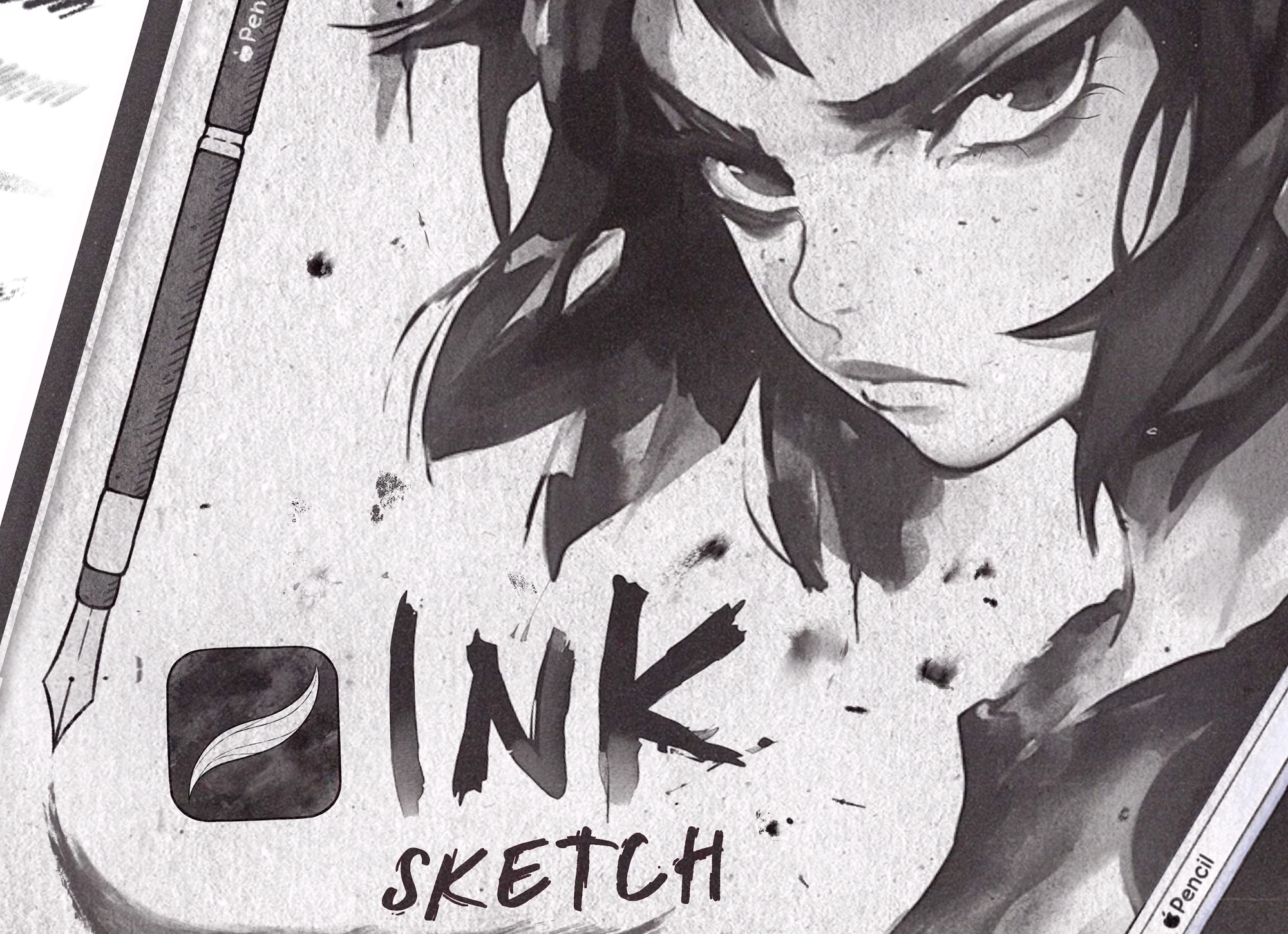 Stunning Ink Procreate Brushes - GraphicsBunker