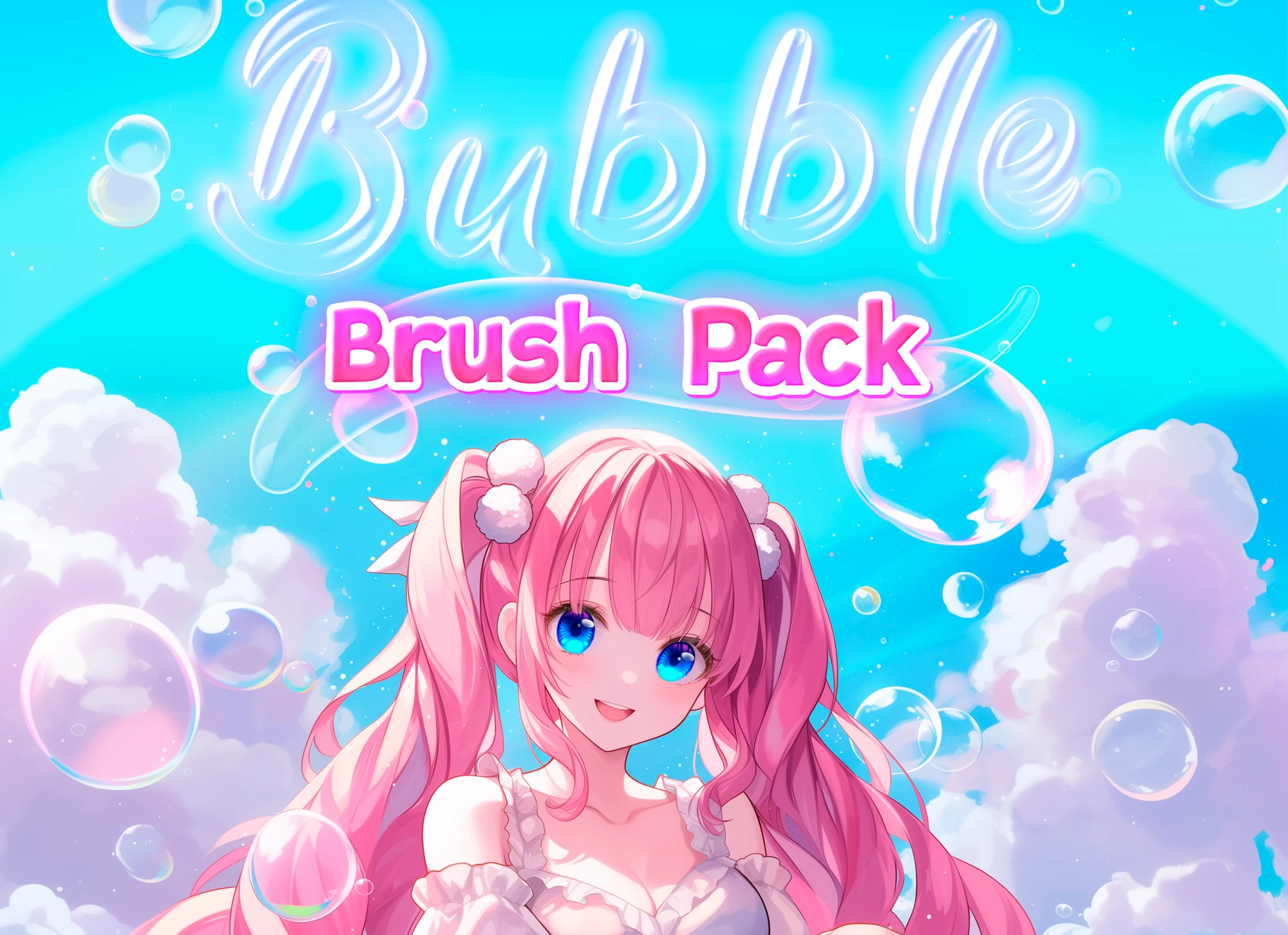 Bubble Procreate Brush Pack - GraphicsBunker