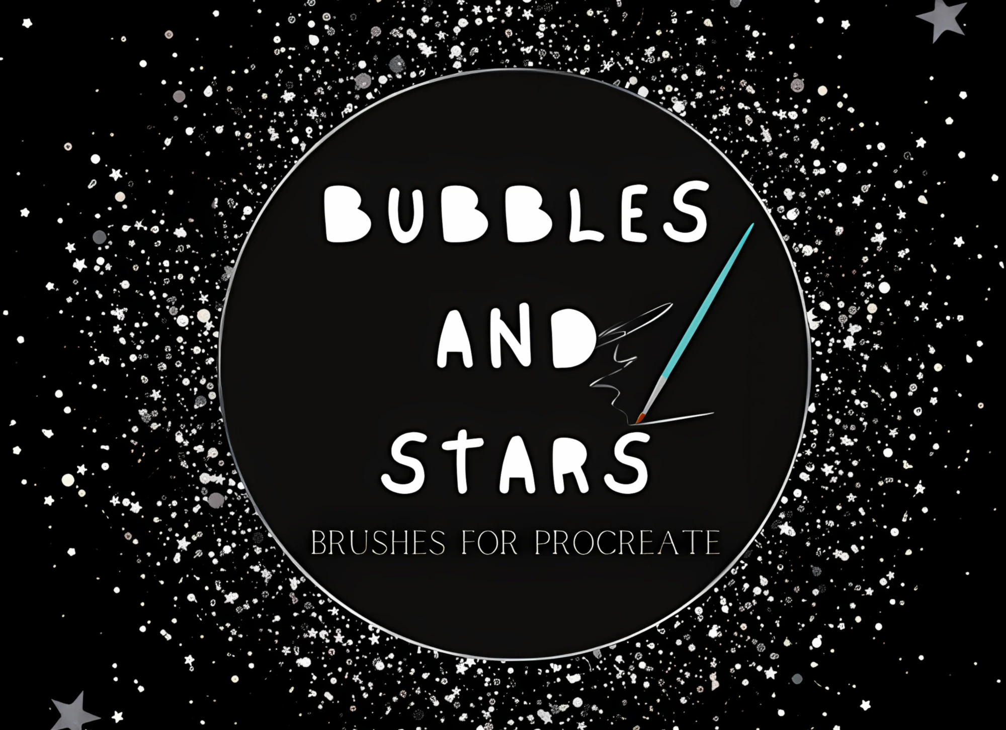 Bubbly & Party Procreate Brushes - GraphicsBunker