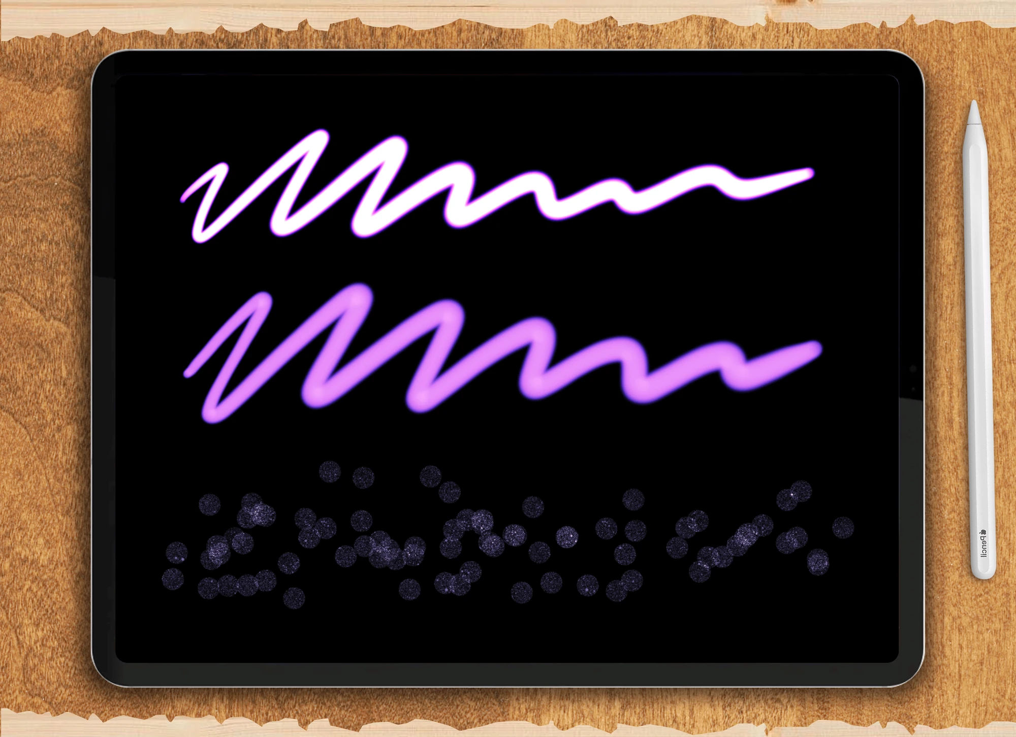 Light Effects Brush Set For Procreate - GraphicsBunker