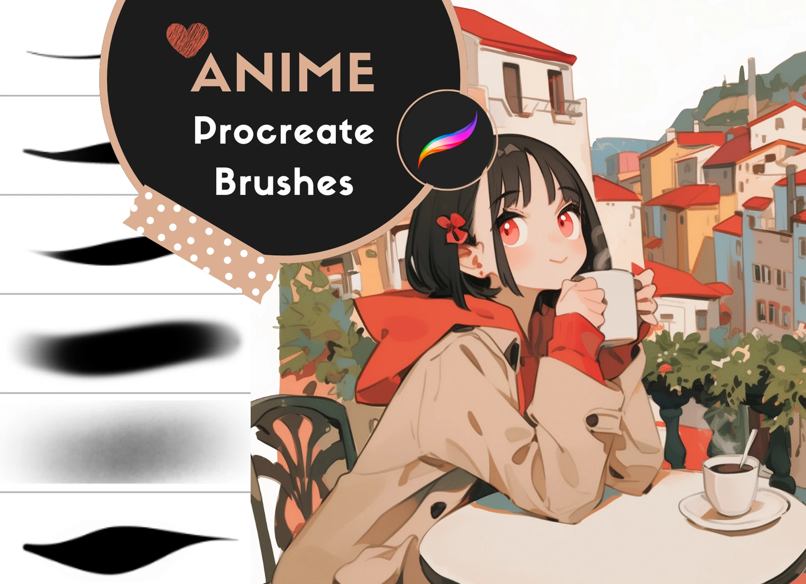 Anime Artistry Procreate Brushes - GraphicsBunker